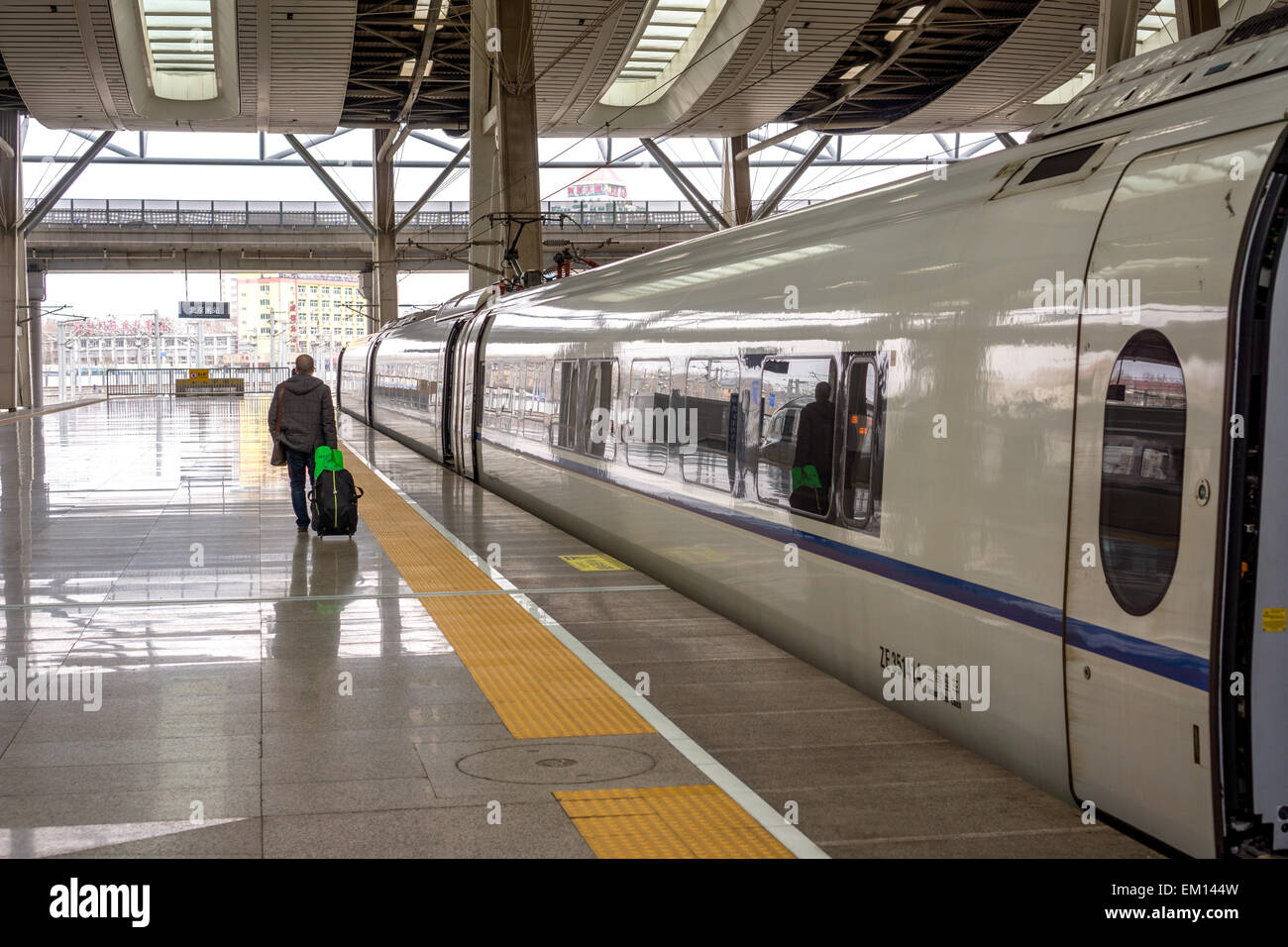 Man pulling train hi-res stock photography and images - Alamy
