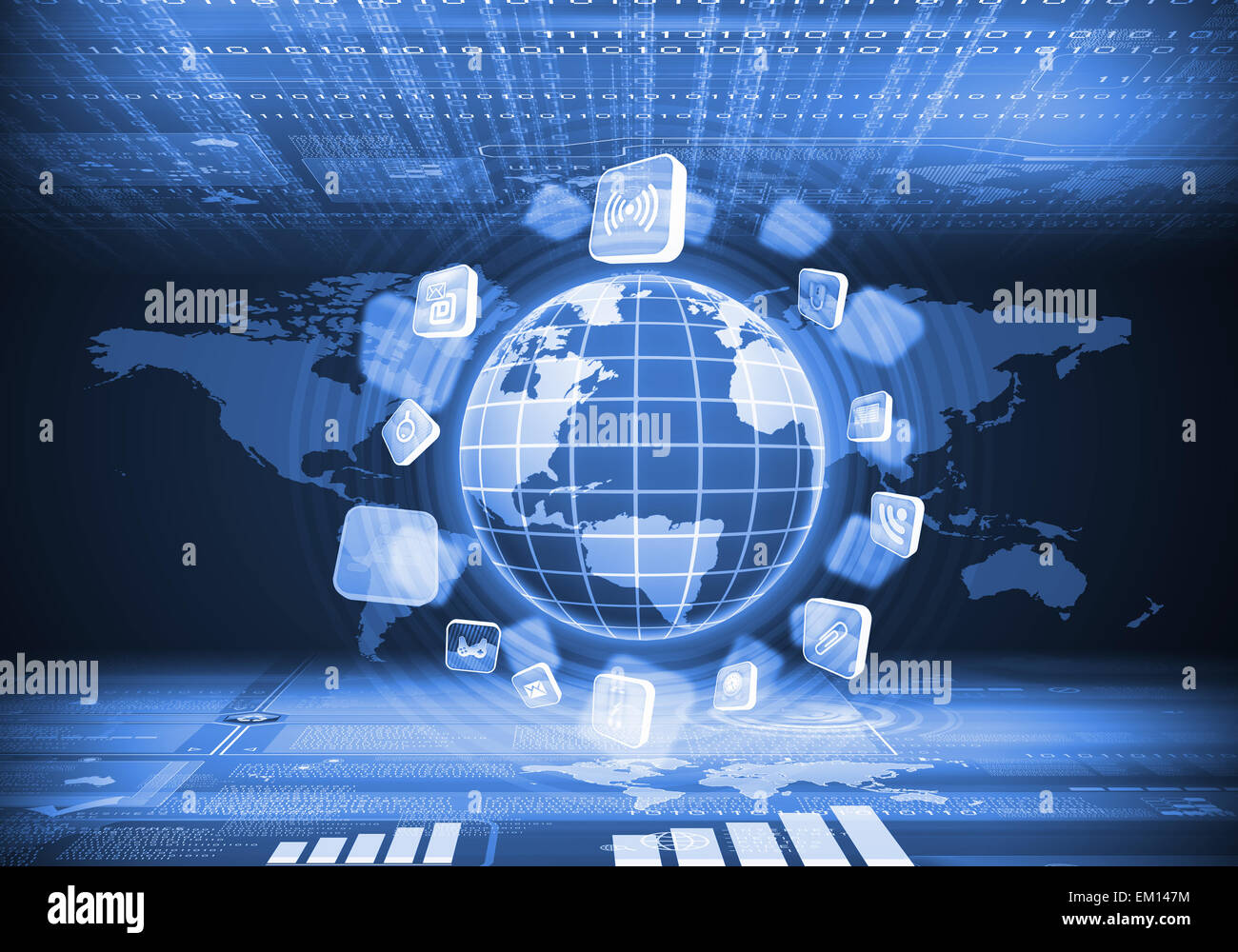 Digital globe image Stock Photo - Alamy