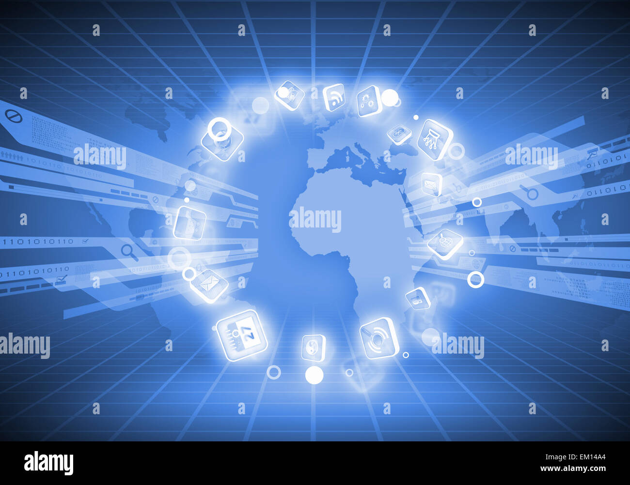 Digital globe image Stock Photo - Alamy