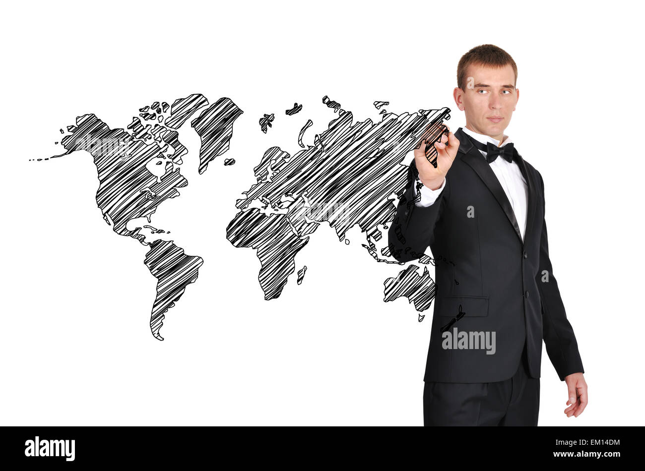 World map land in Cut Out Stock Images & Pictures - Alamy