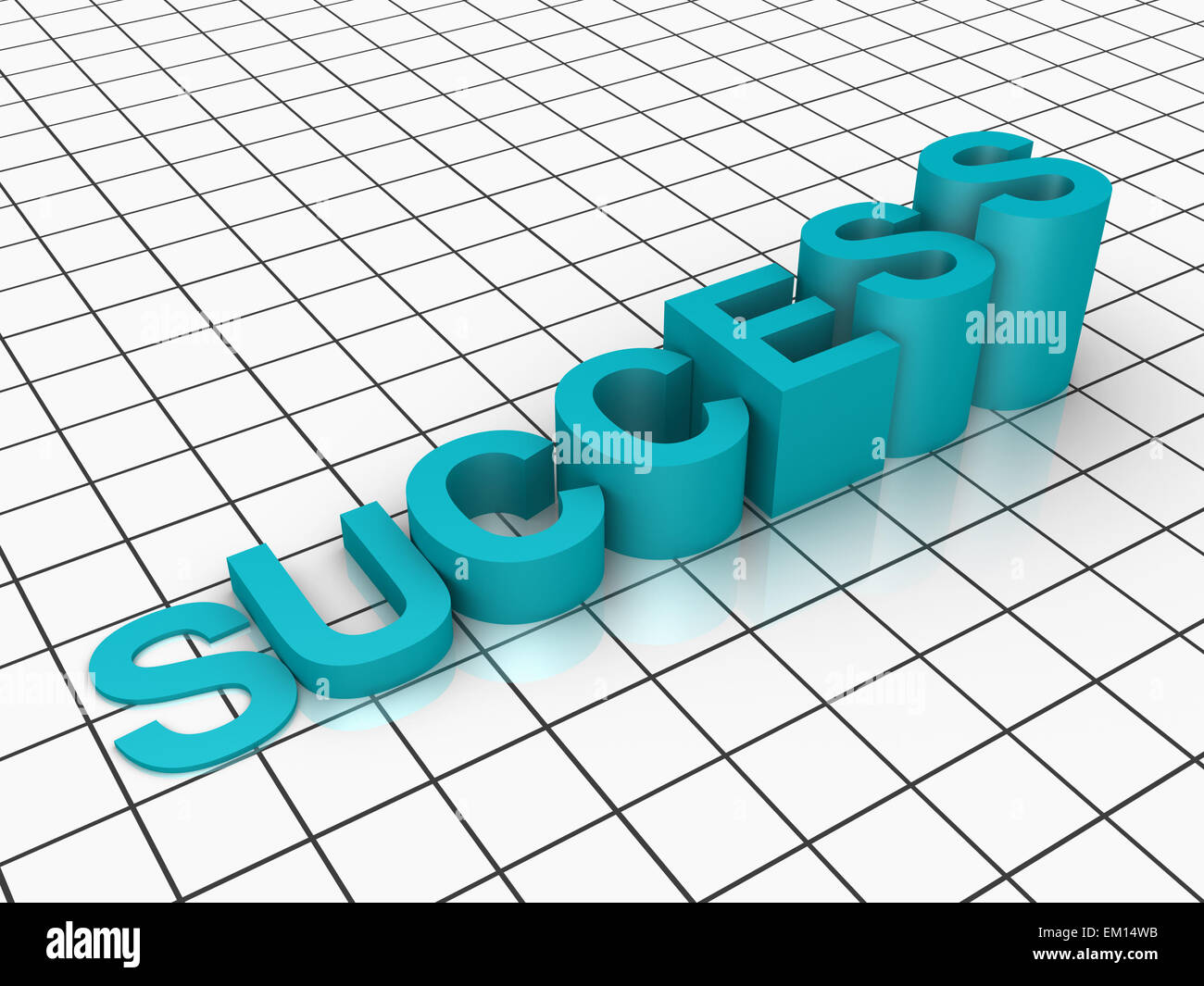 Success diagram on a grid Stock Photo - Alamy
