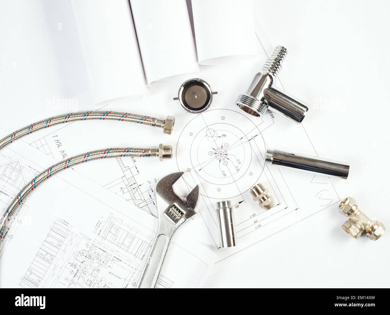 House plumbing scheme hi-res stock photography and images - Alamy