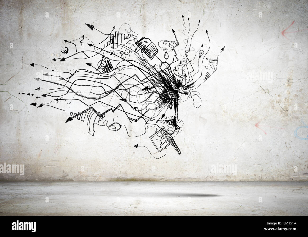 Sketch background image Stock Photo - Alamy