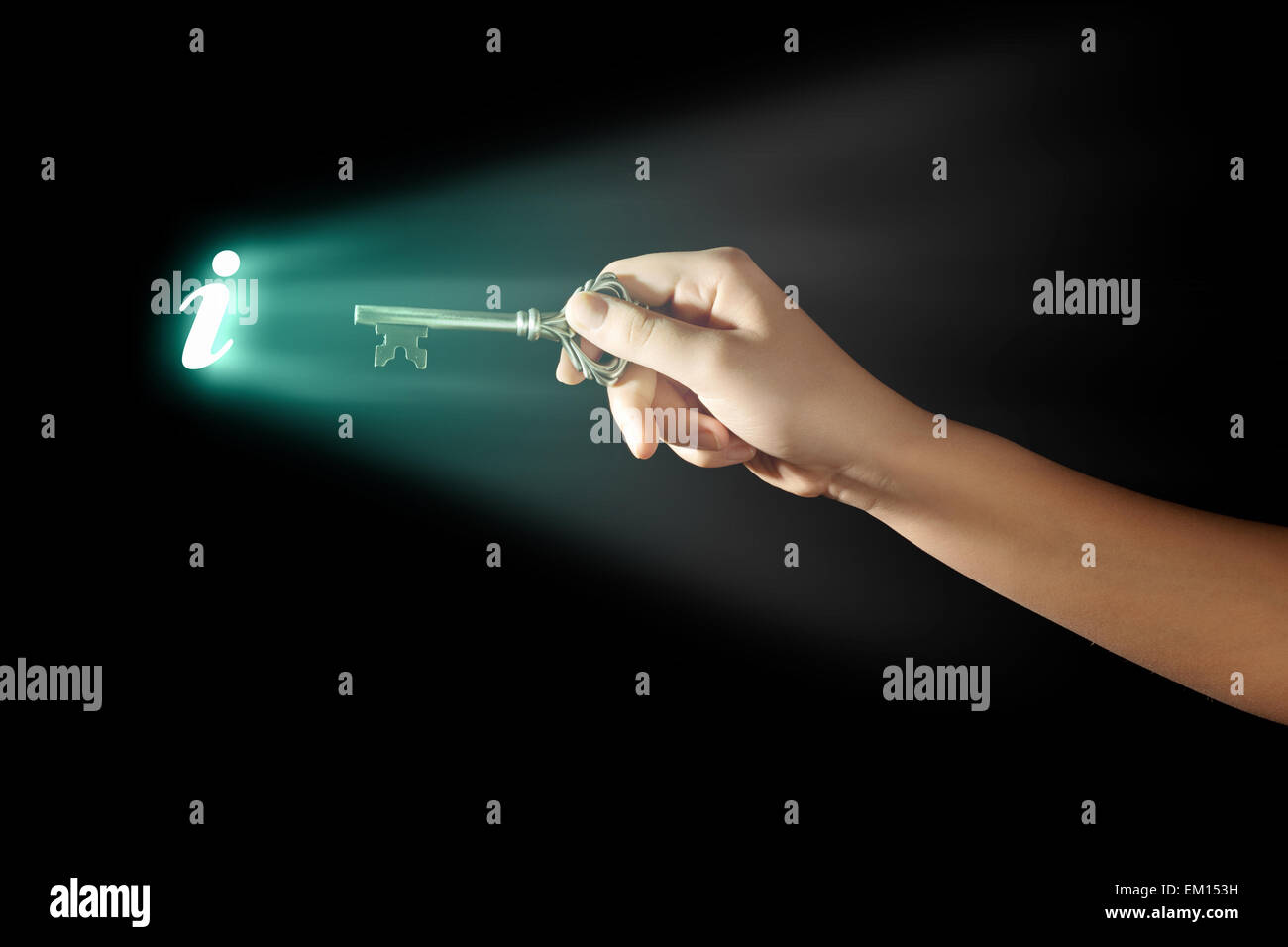 Hand with key Stock Photo - Alamy