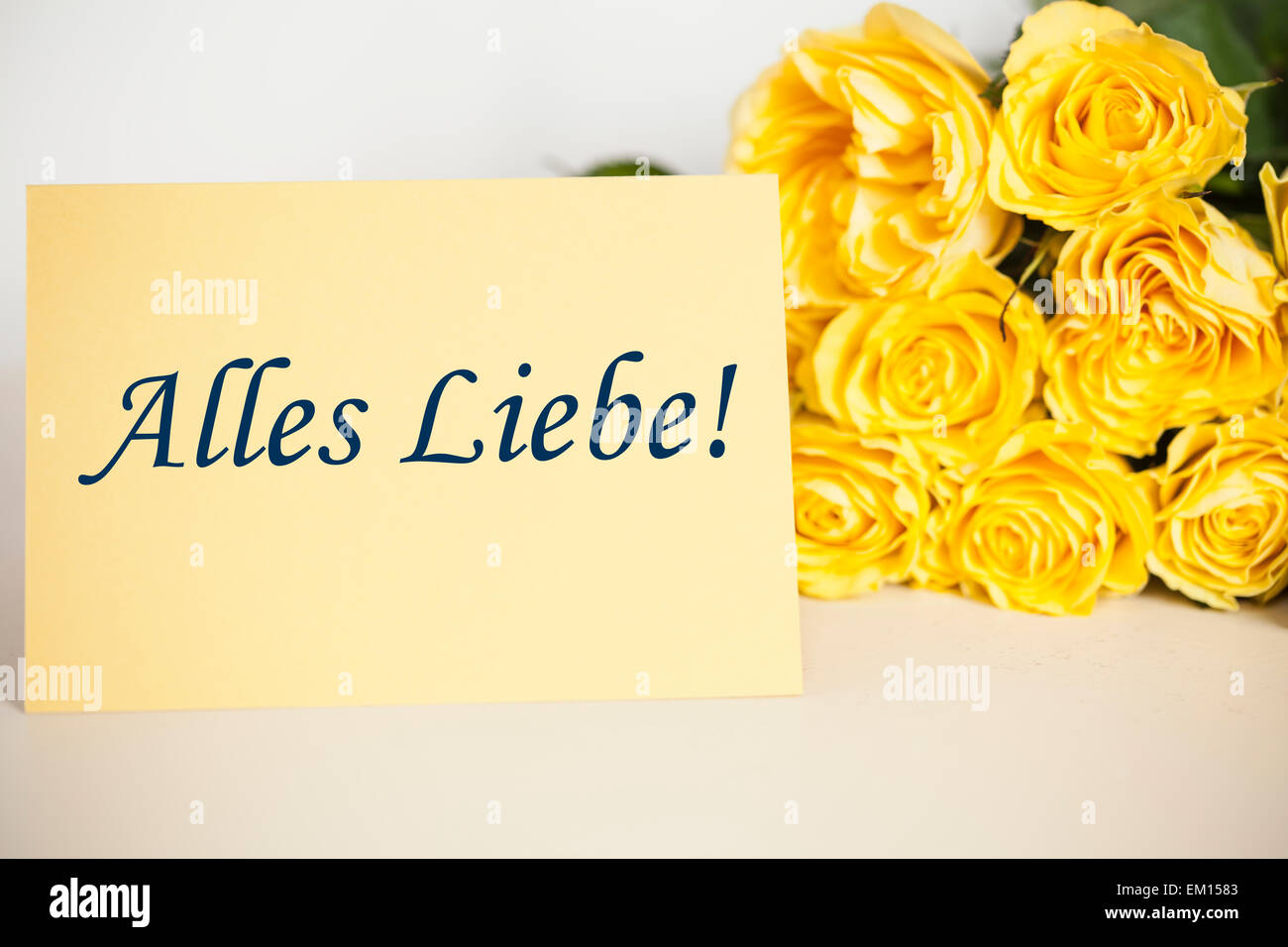 "All the best" (german Stock Photo - Alamy