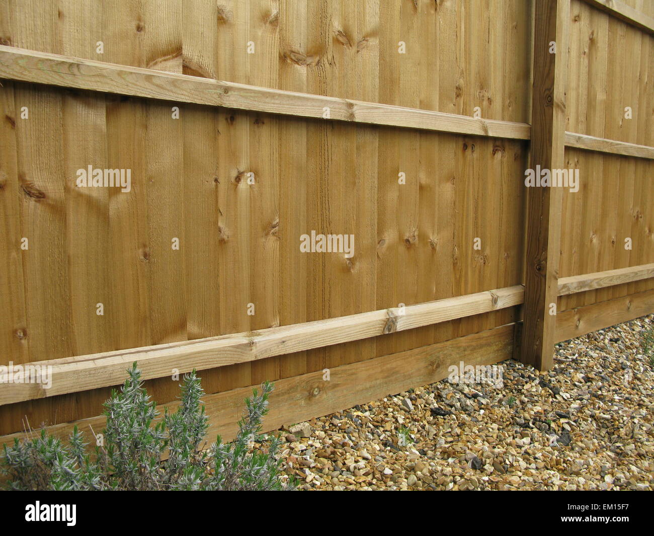 New Fence Panel Stock Photo - Alamy