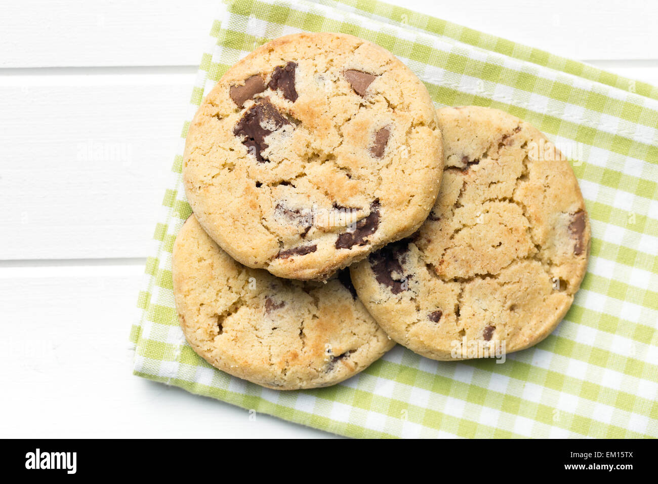 top view of chocolate cookies Stock Photo - Alamy