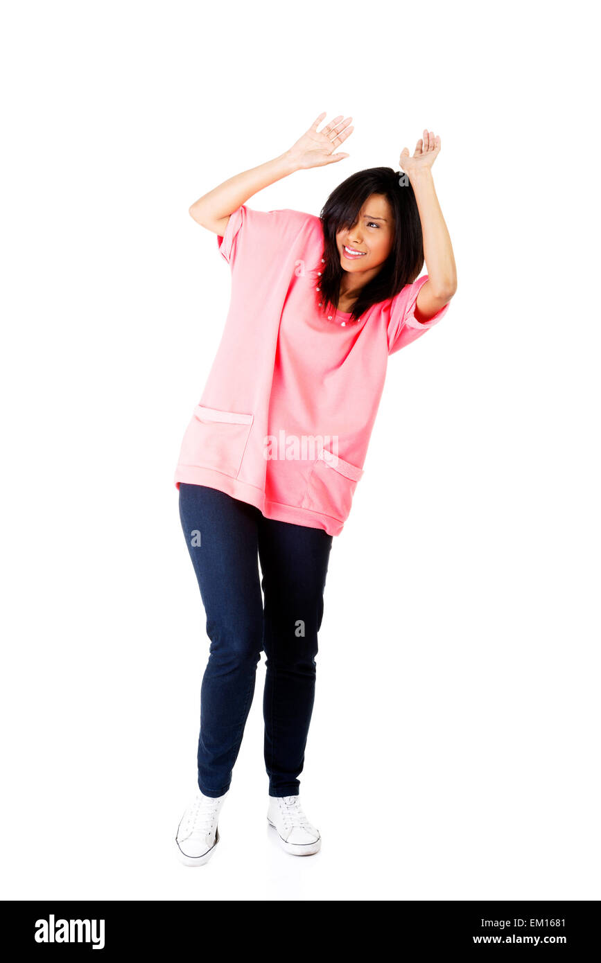 Girl young scared Cut Out Stock Images & Pictures - Alamy