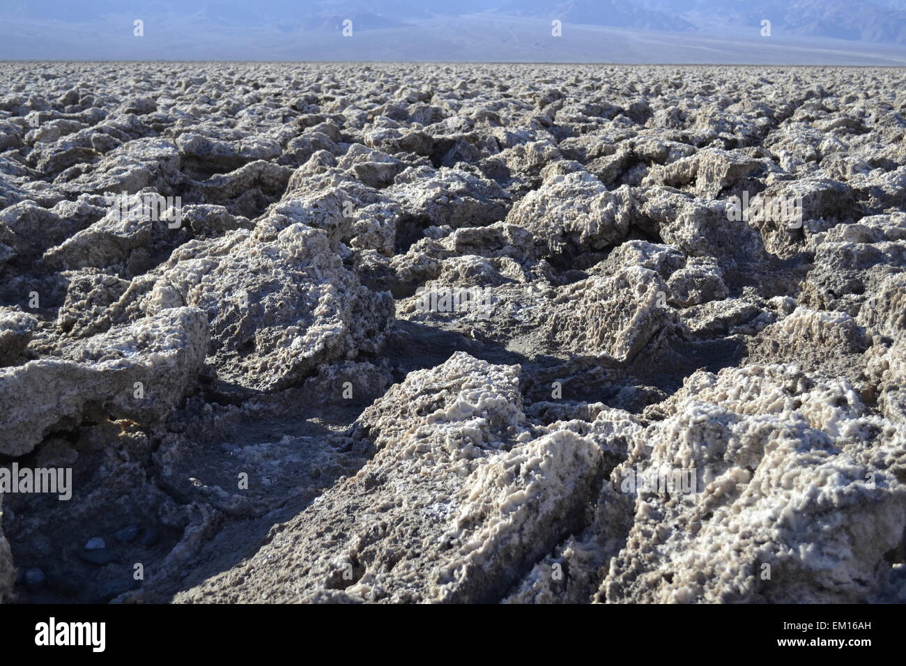 Devil's golf court is formed by salt formation remaining of a salty see ...