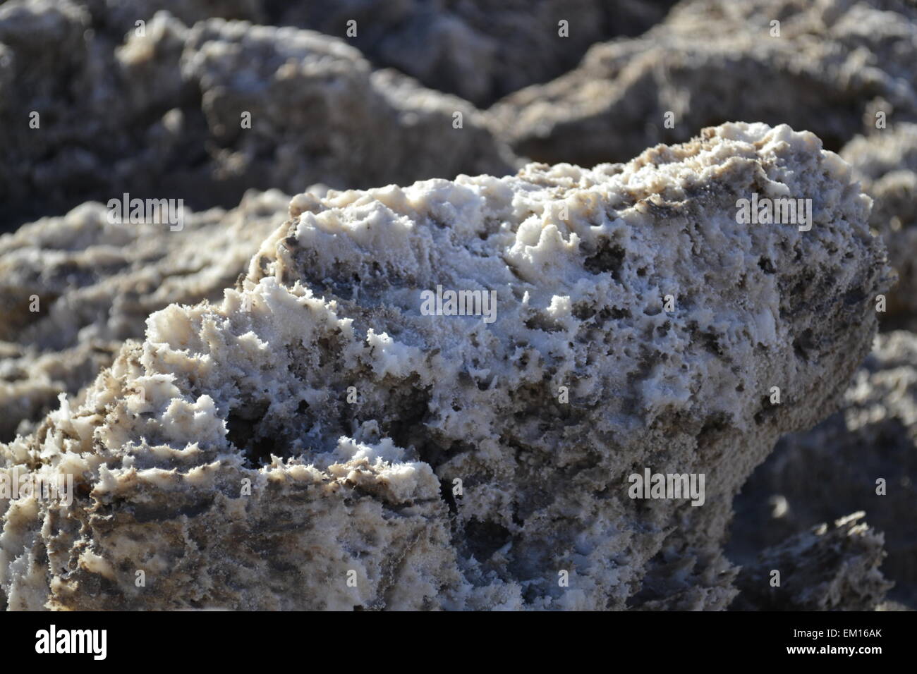 Devil's golf court is formed by salt formation remaining of a salty see ...