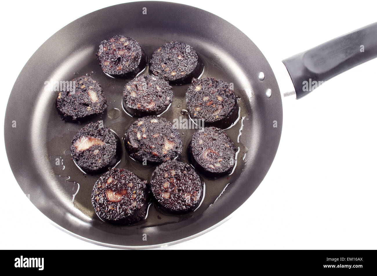 grilled irish black pudding Stock Photo - Alamy