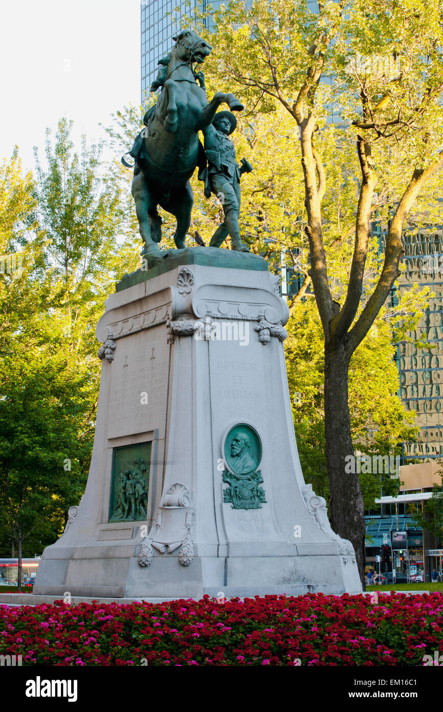 Boer War Memorial In Dorchester Square; Montreal Quebec Canada Stock ...