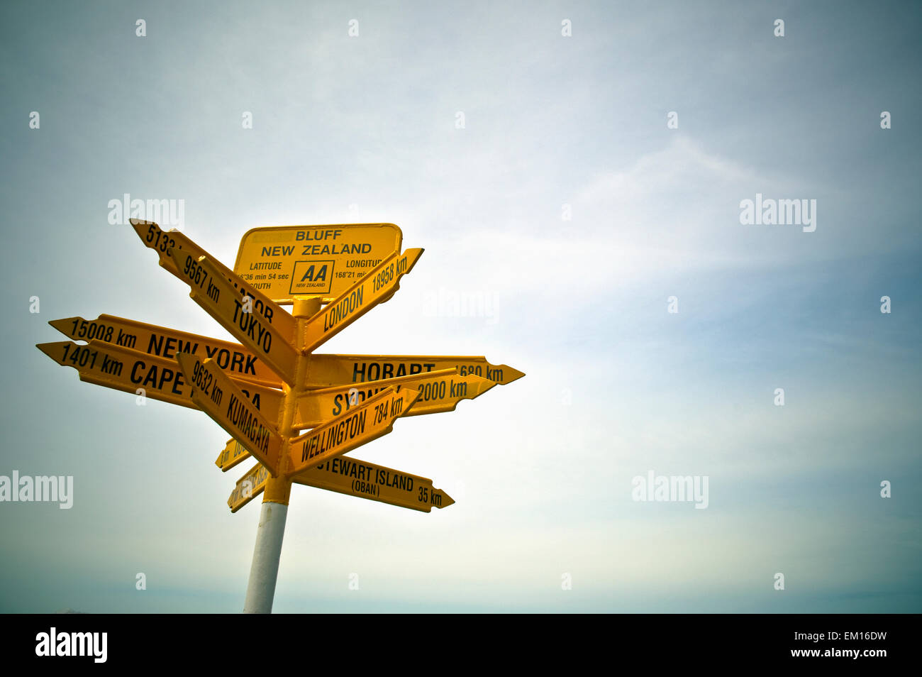Directional signs with distances hi-res stock photography and images ...