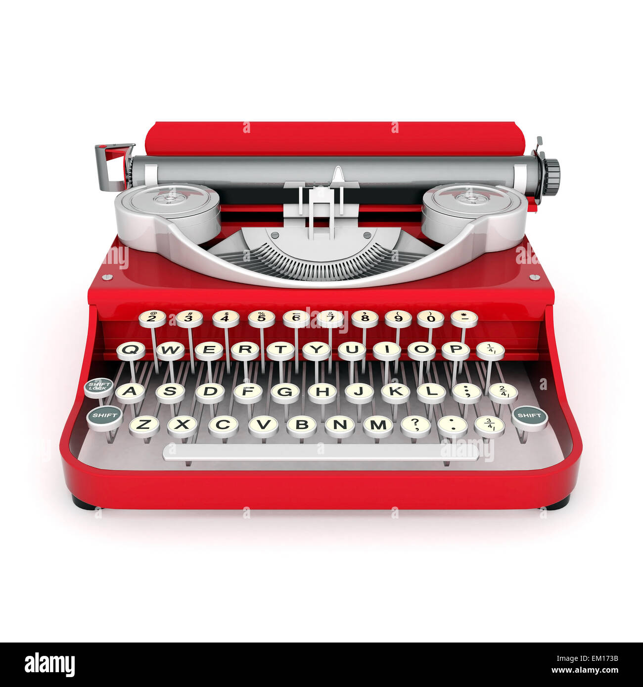 Typewriter isolated on which hi-res stock photography and images - Alamy