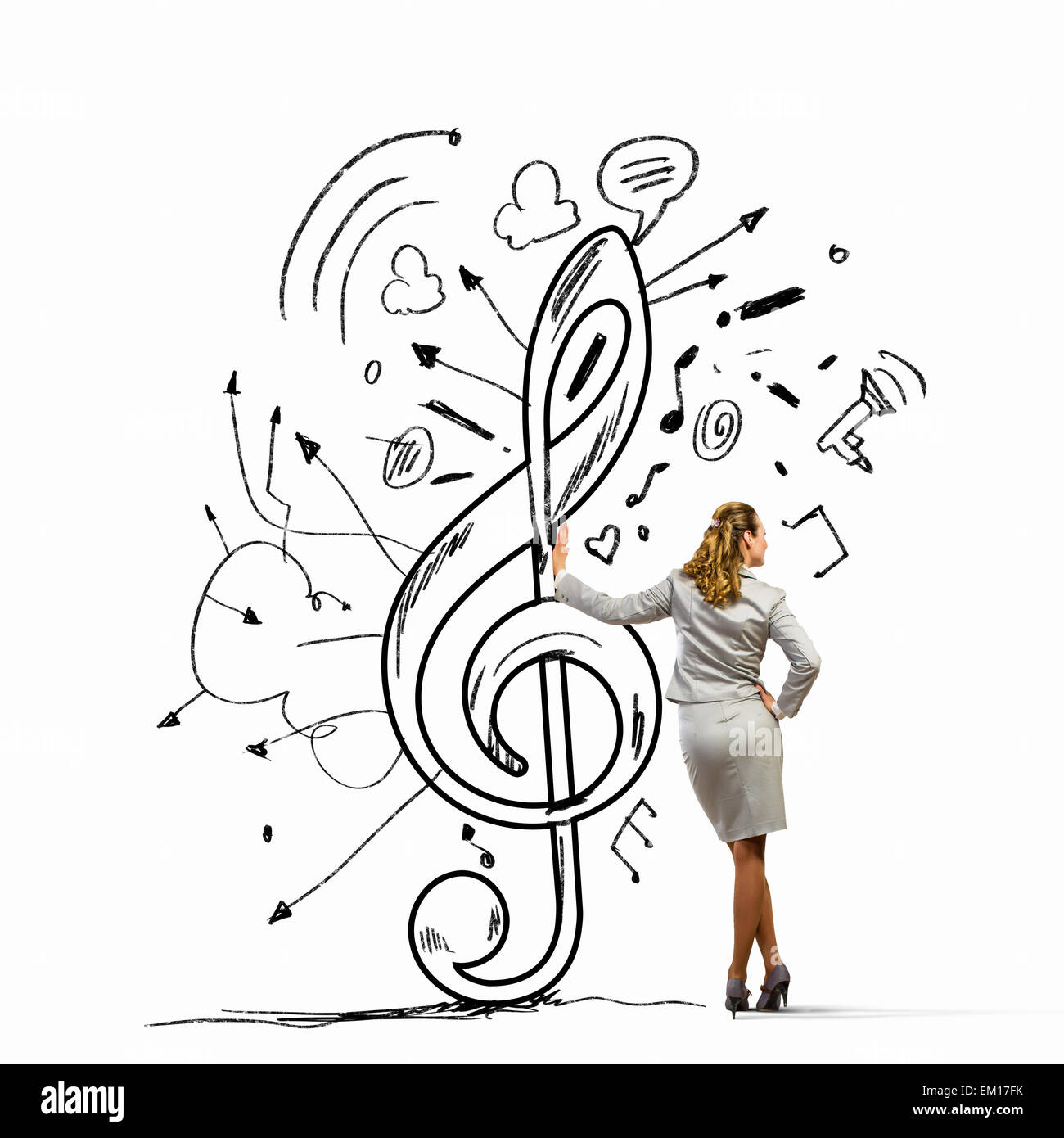 Do not disturb sign door woman Cut Out Stock Images & Pictures - Alamy