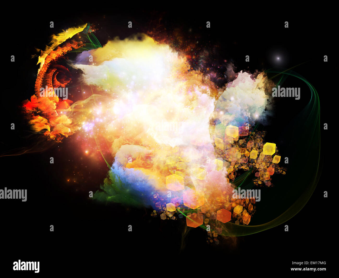 Design Nebulae Composition Stock Photo - Alamy