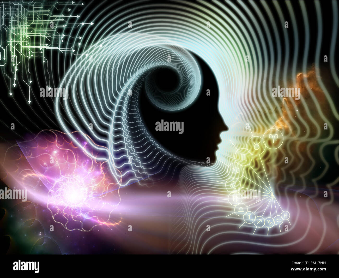 Illusion of Human Mind Stock Photo - Alamy