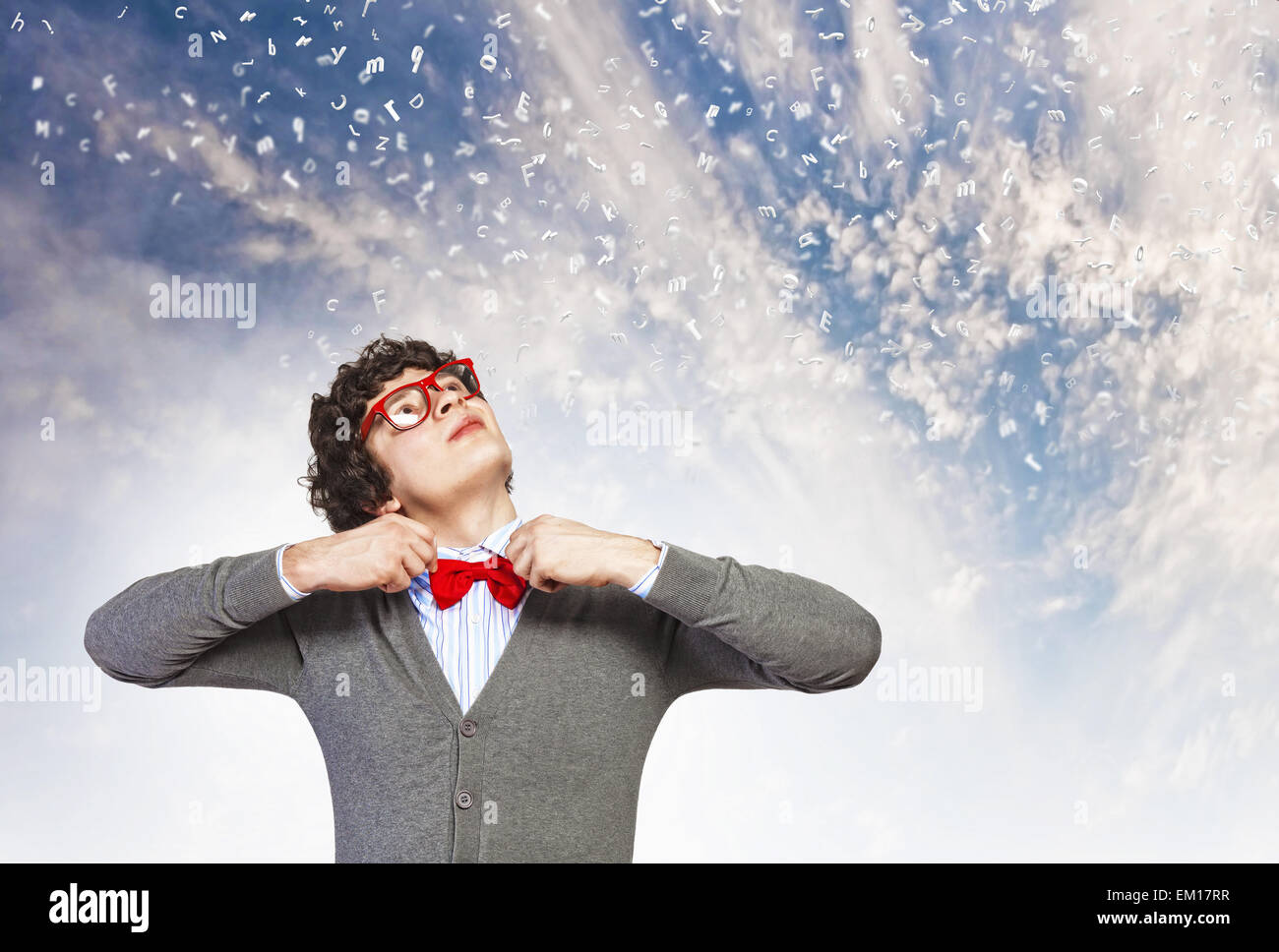 Young joyful man Stock Photo - Alamy