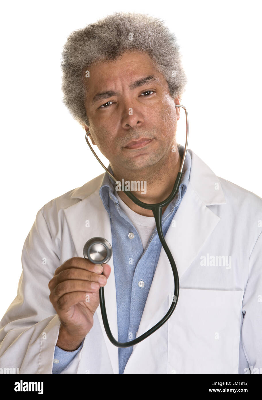 Doctor Using Stethoscope Stock Photo - Alamy