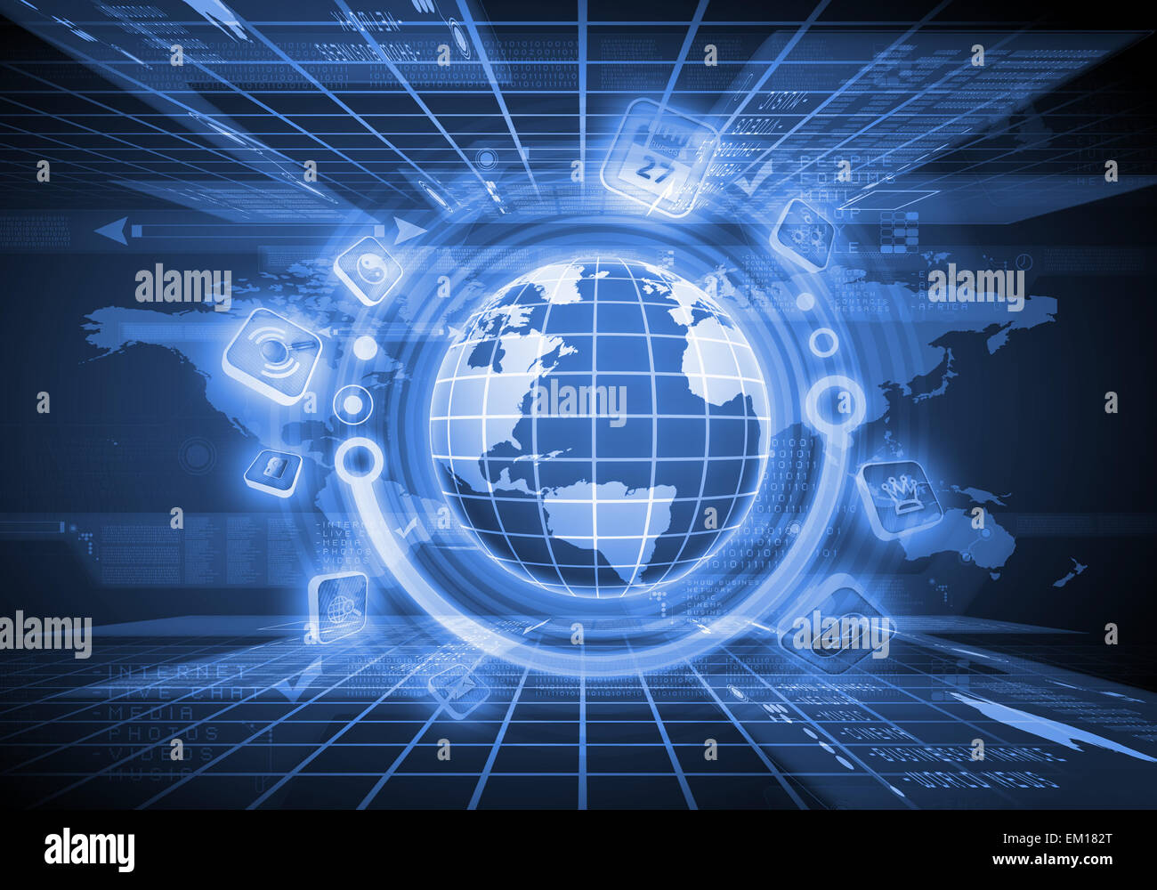 Digital globe image Stock Photo - Alamy