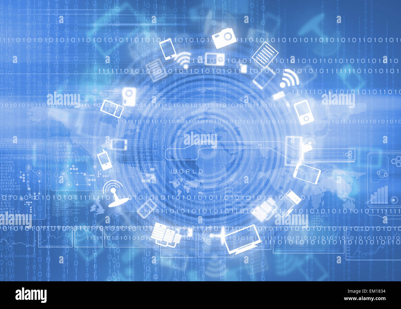Digital globe image Stock Photo - Alamy