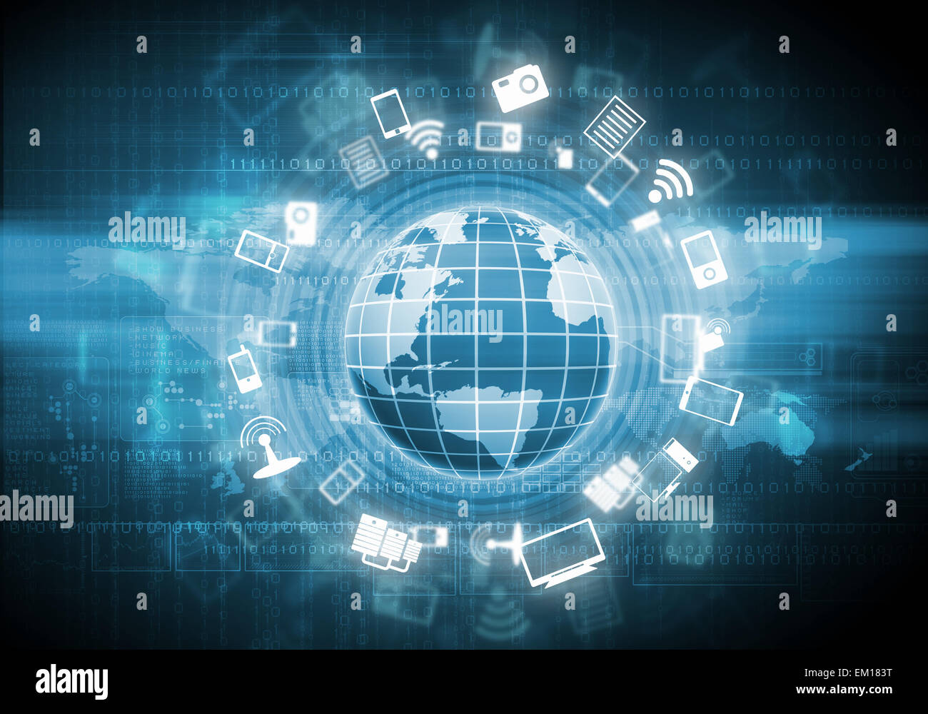 Digital globe image Stock Photo - Alamy