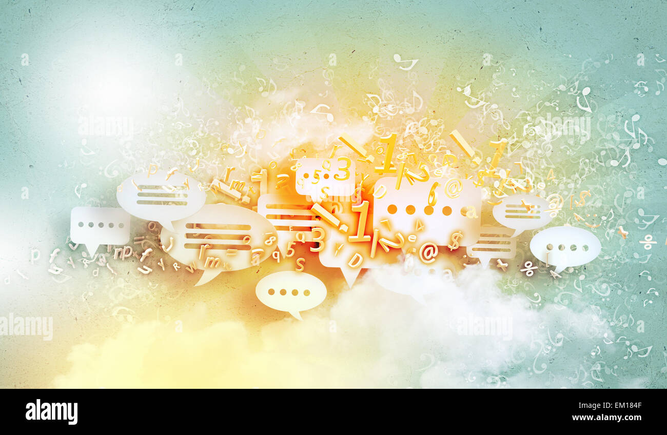 Abstract background image with music note symbols hi-res stock ...
