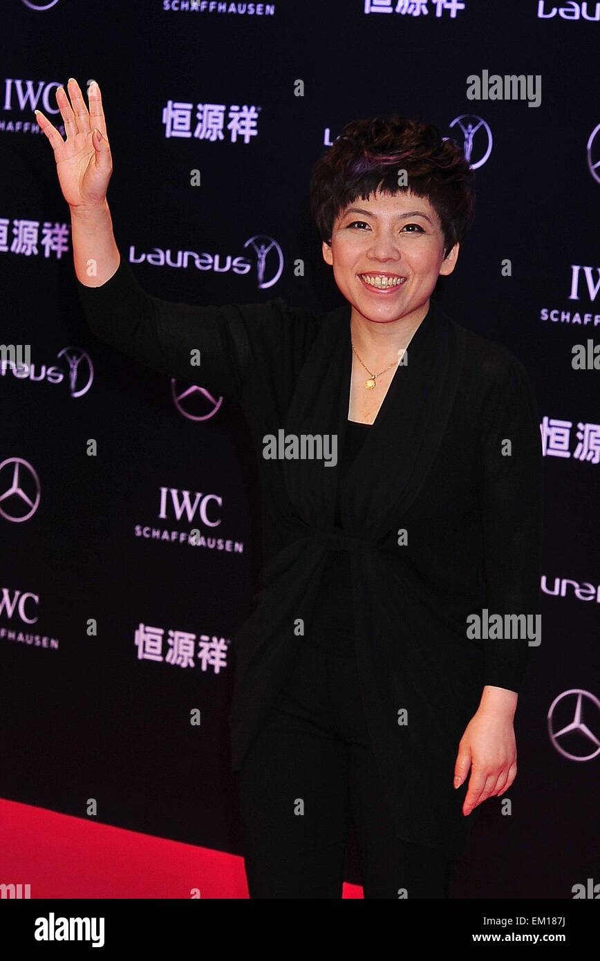 Shanghai, China. 15th April, 2015. Laureus World Sports Academy member ...