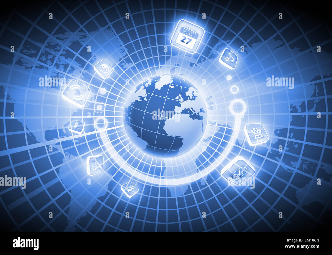 Digital globe image Stock Photo - Alamy