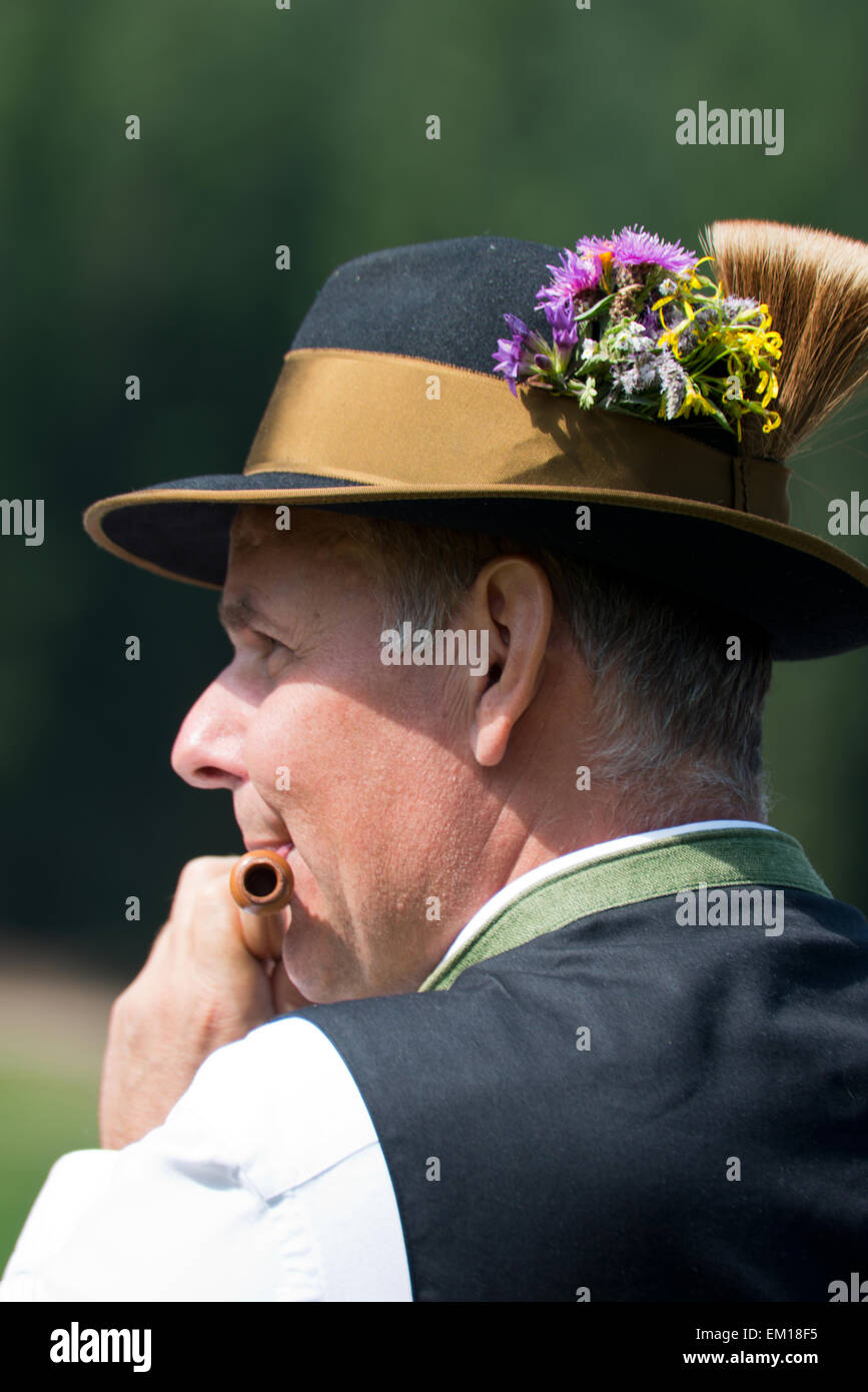 Seitlpfeifer beim Pfeifertag auf der Grundlseer Weissenbachalm ...