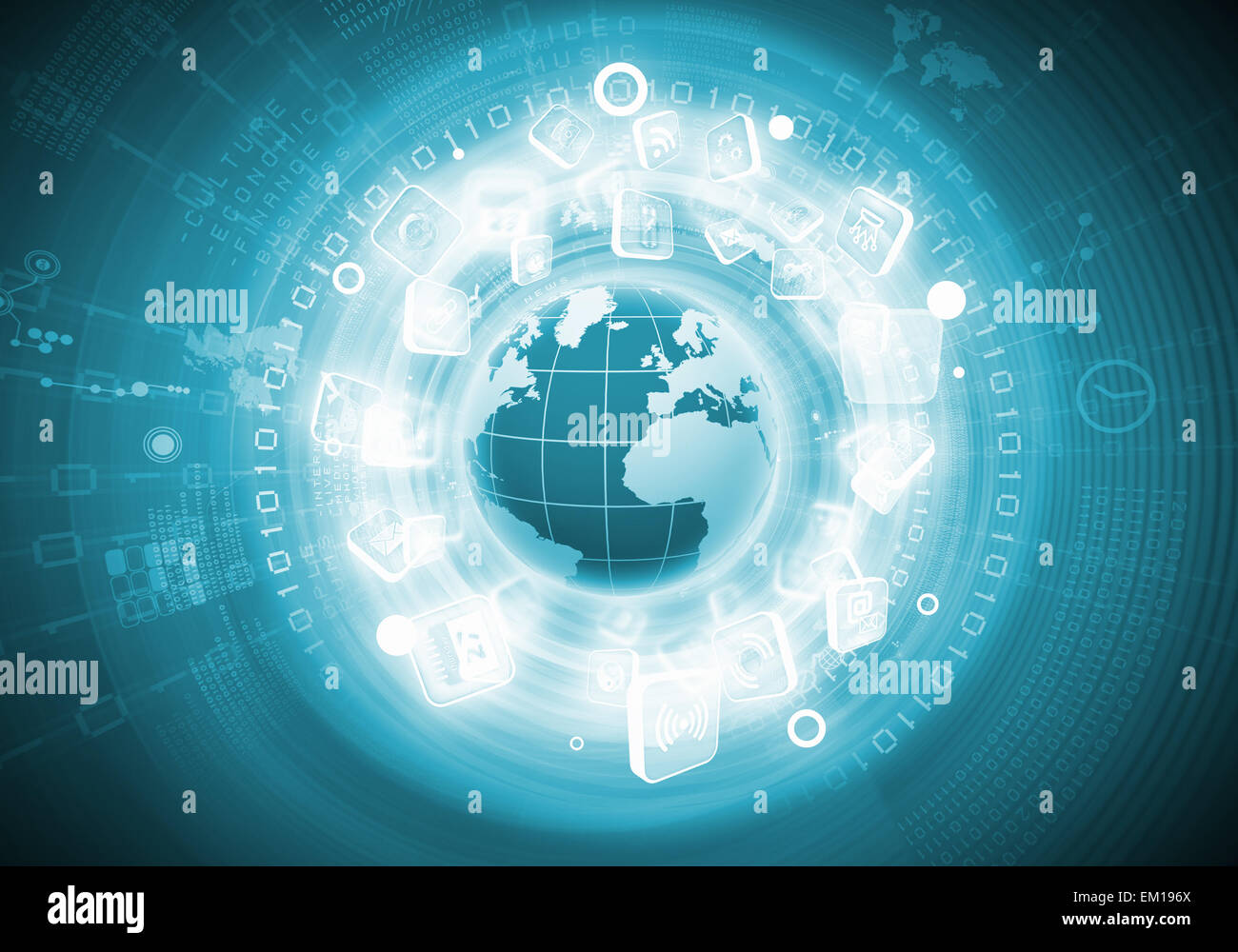Digital globe image Stock Photo - Alamy
