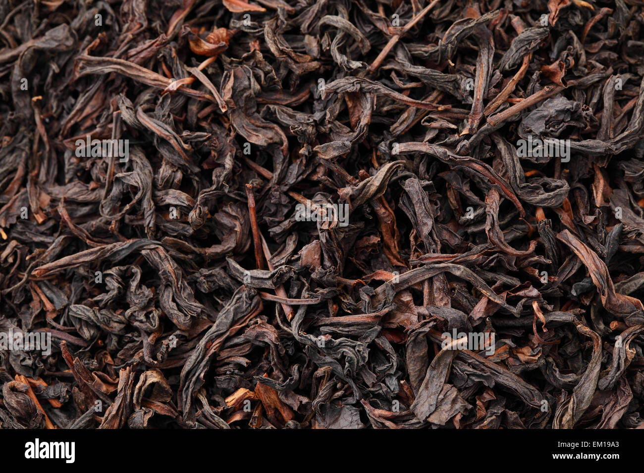 Chinese black tea background Stock Photo - Alamy
