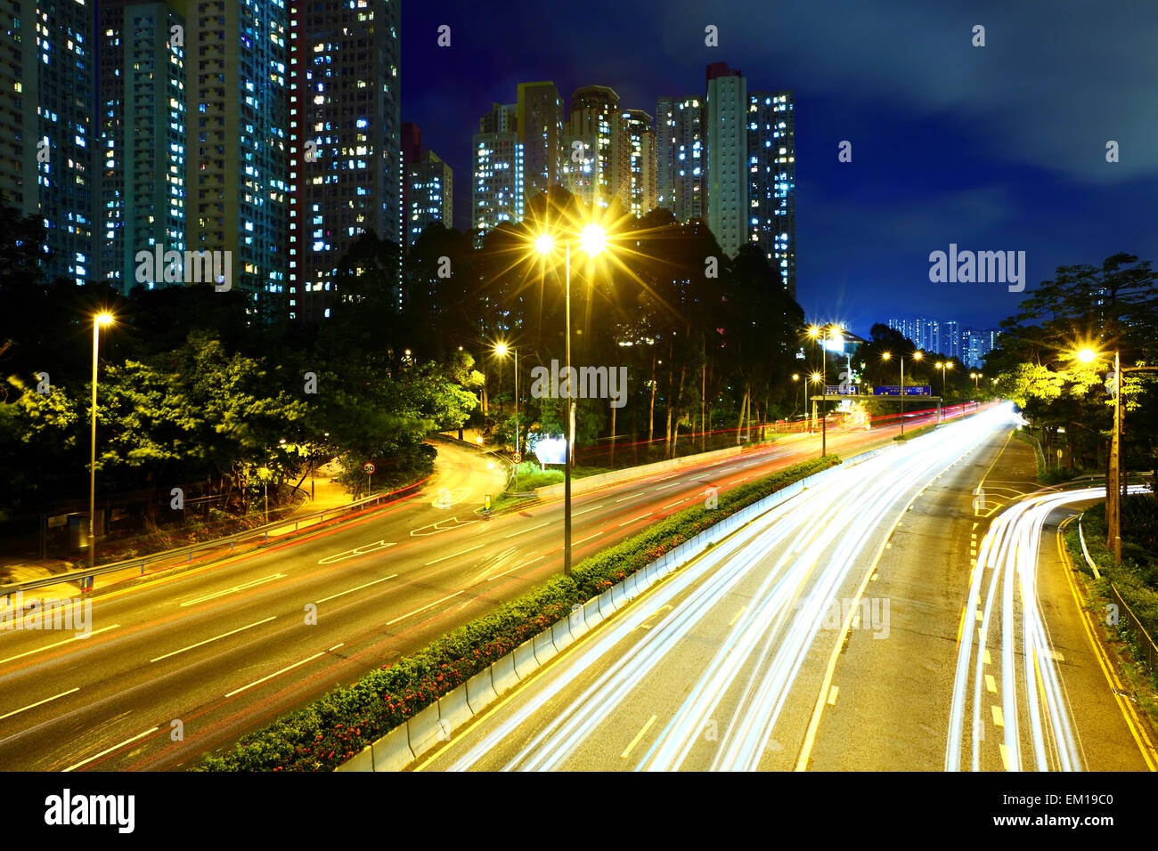 Traffic light on highway Stock Photo - Alamy