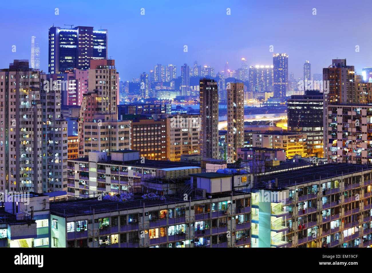 City at night Stock Photo - Alamy