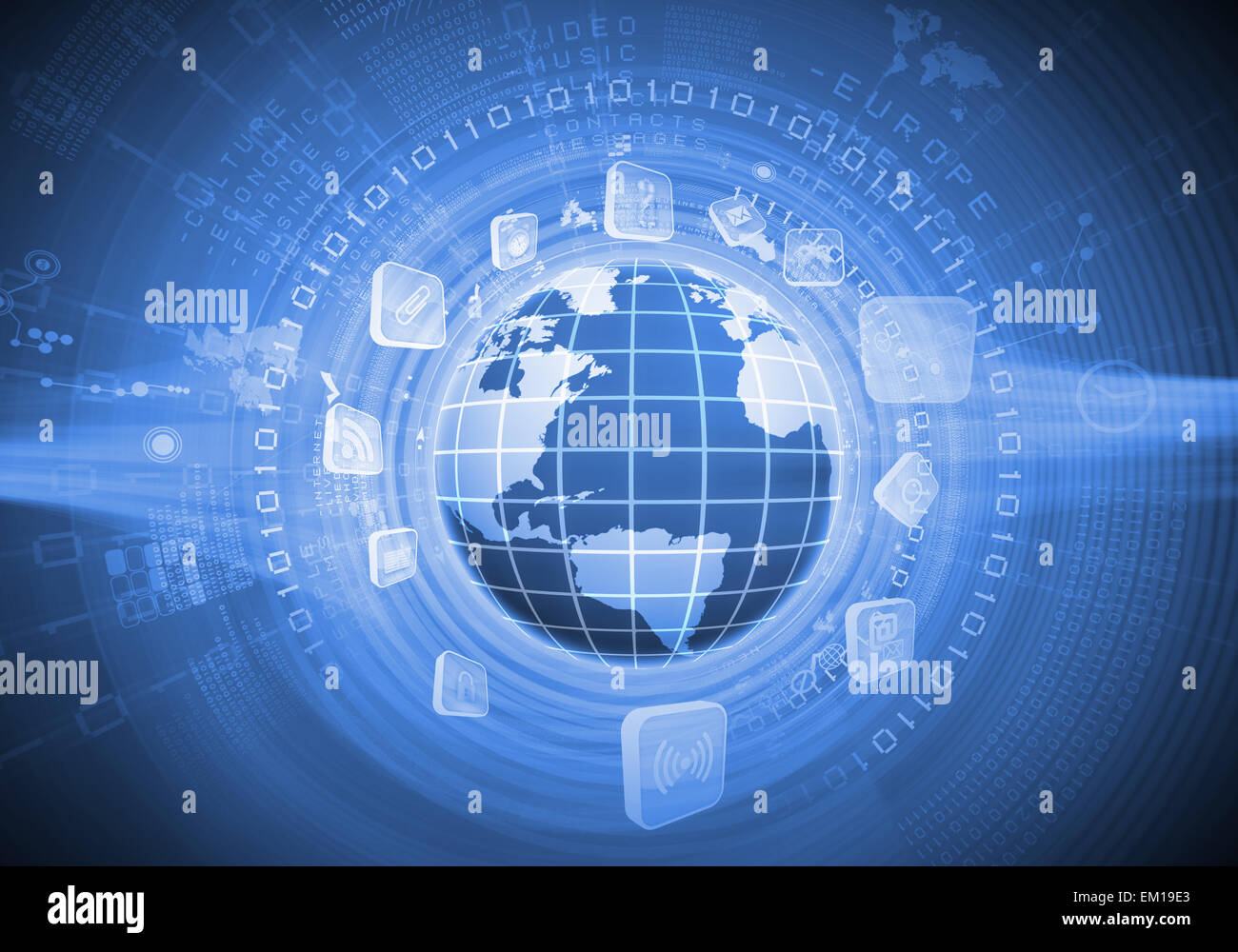 Digital globe image Stock Photo - Alamy