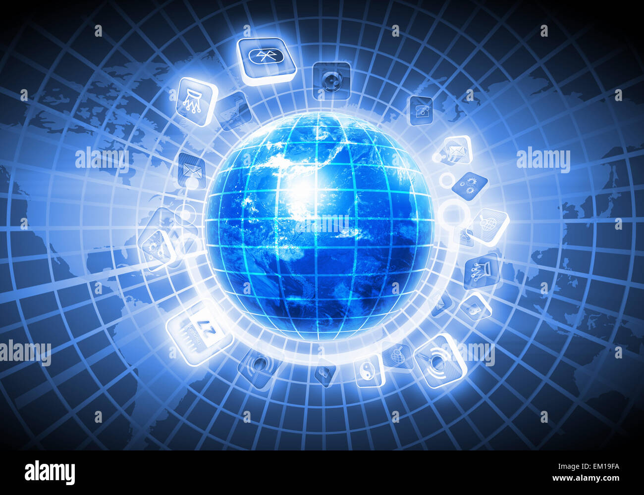 Digital globe image Stock Photo - Alamy