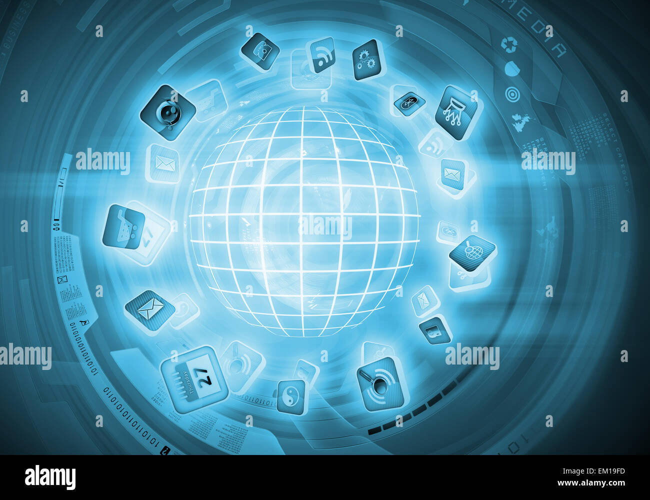 Digital globe image Stock Photo - Alamy
