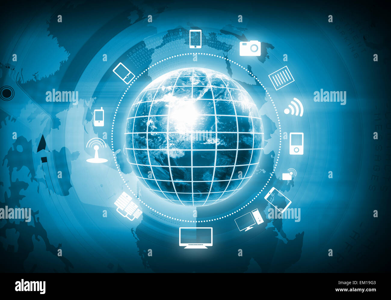 Digital globe image Stock Photo - Alamy