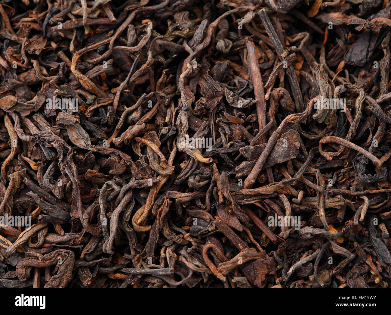 Chinese black tea background Stock Photo - Alamy
