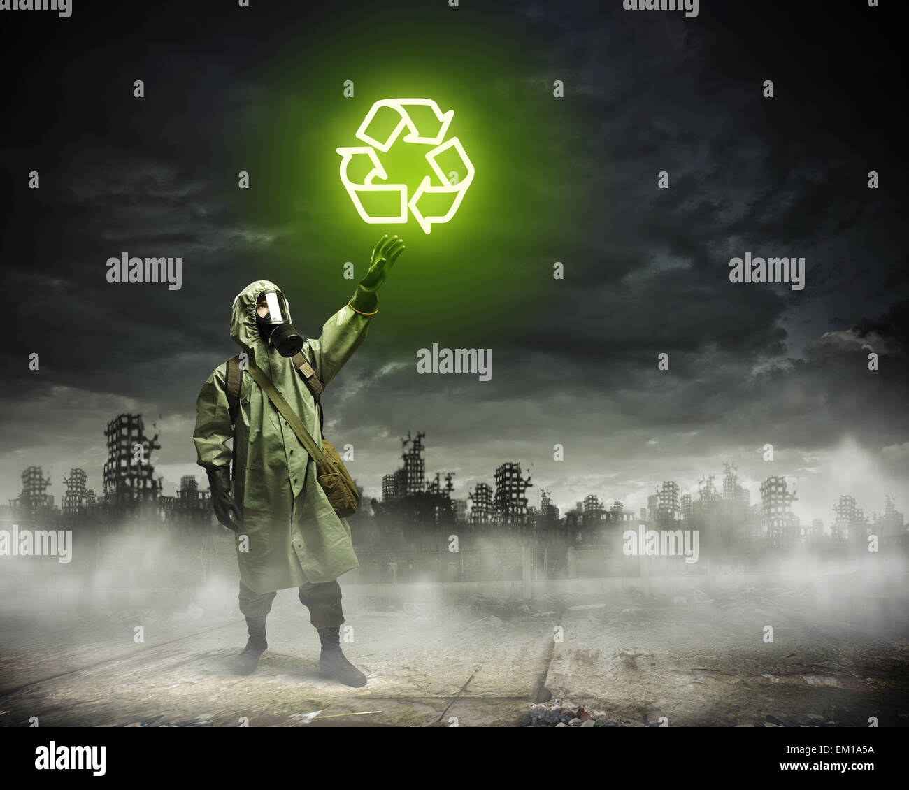 Stalker touching sign Stock Photo - Alamy