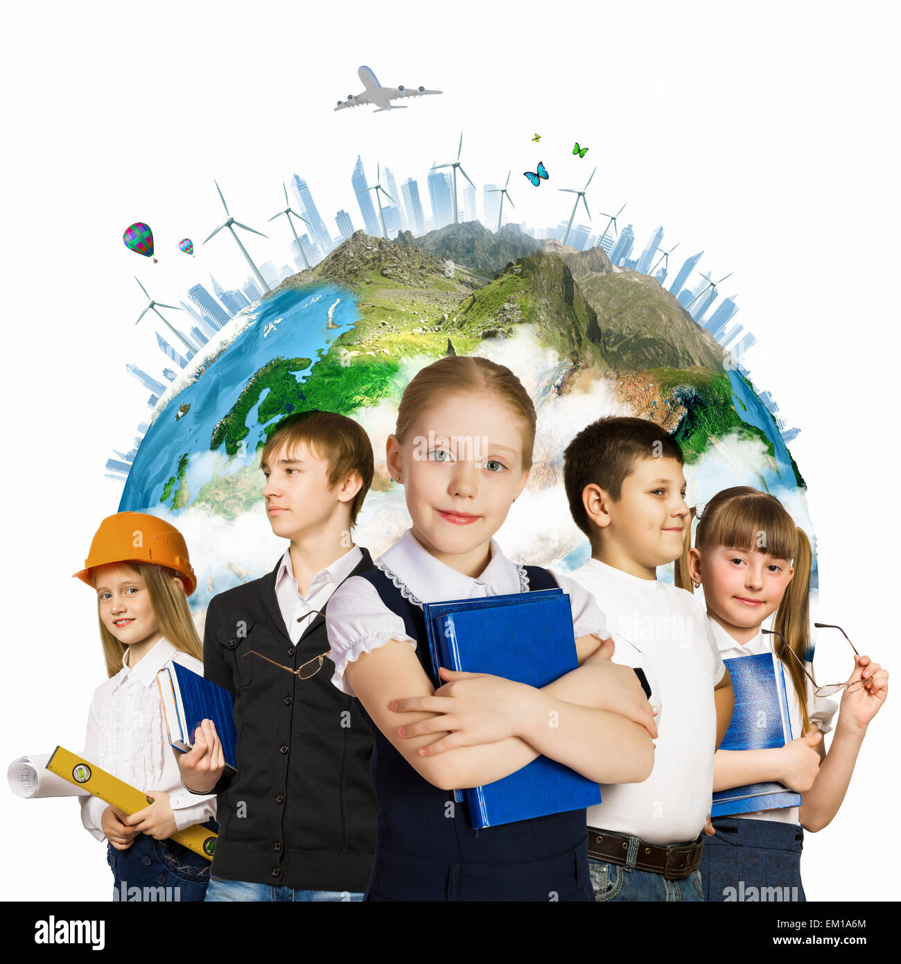 Group of kids Stock Photo - Alamy