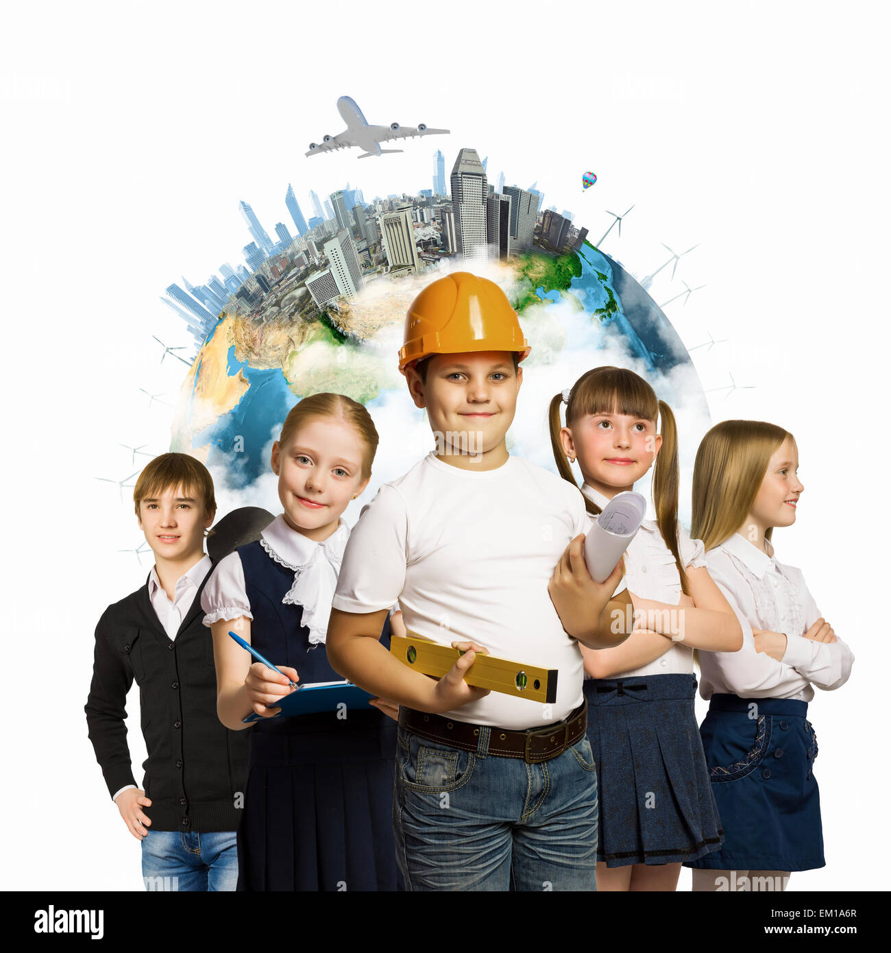 Group of kids Stock Photo - Alamy