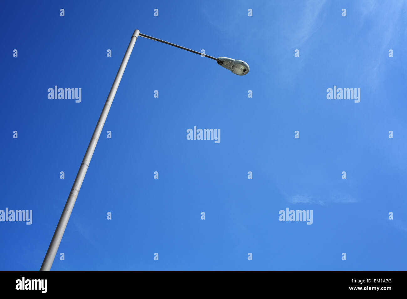 Lighting pole with blue sky Stock Photo - Alamy