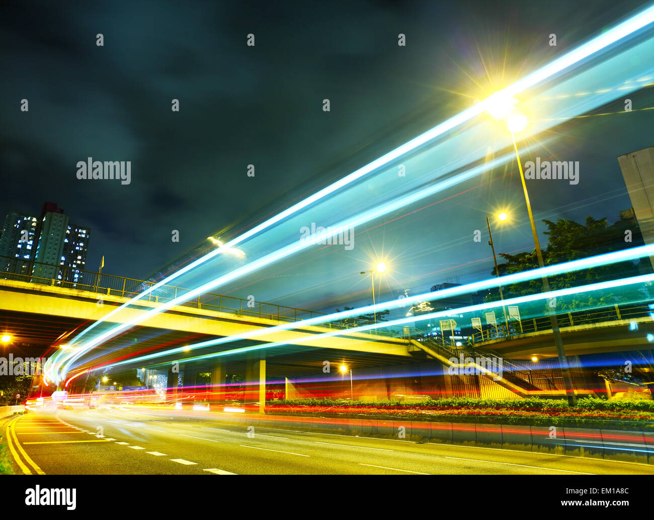 Traffic light on highway Stock Photo - Alamy
