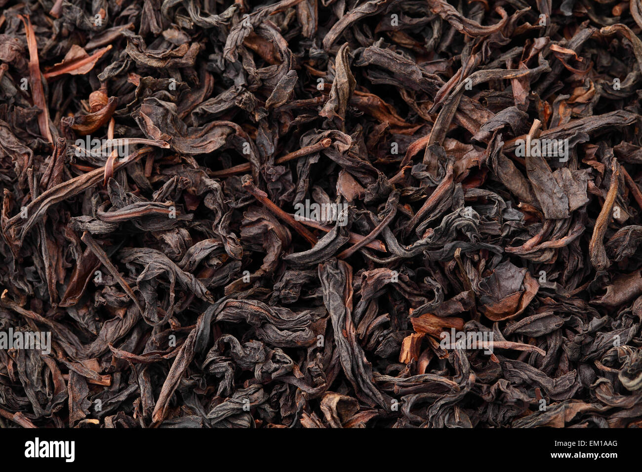 Chinese black tea background Stock Photo - Alamy