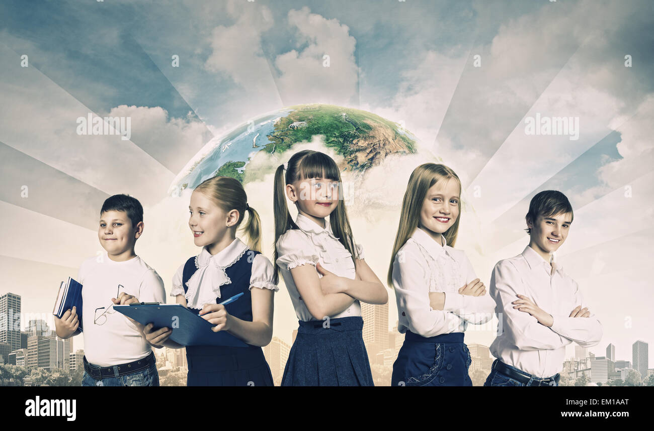 Group of kids Stock Photo - Alamy