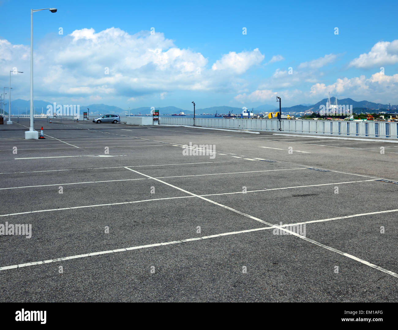 Outdoor car park Stock Photo - Alamy