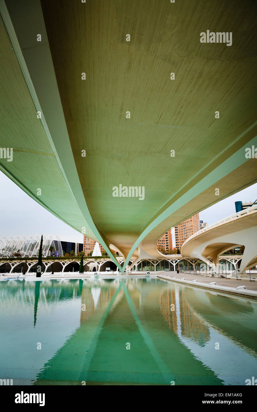 Under the modern architecture bridge Pont de Montolivet in the City of ...