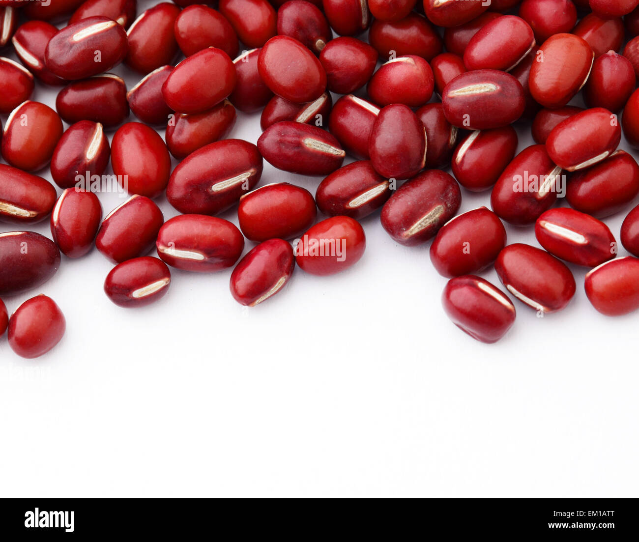 Pile of Red Bean isolated on white background Stock Photo - Alamy