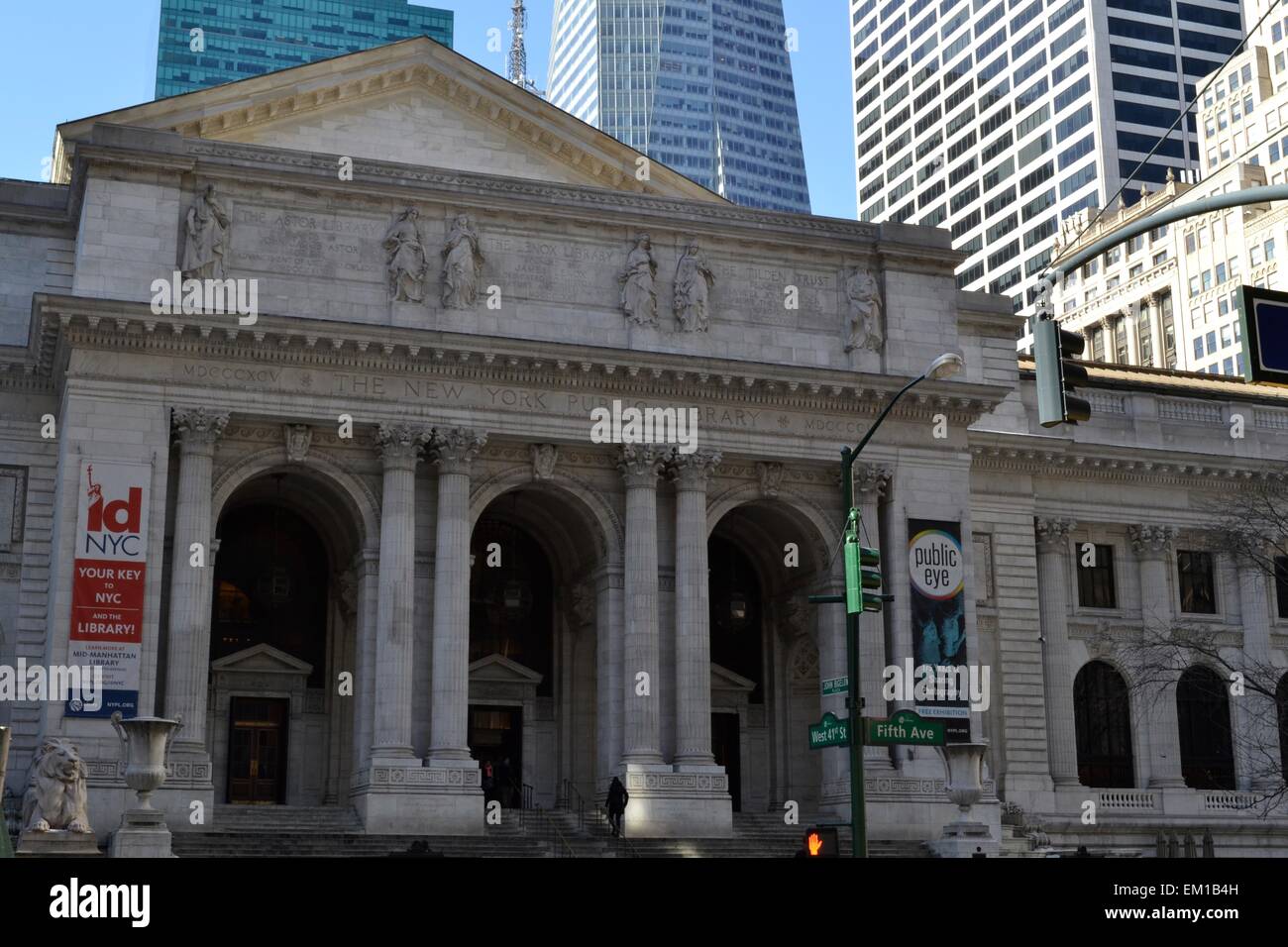 The NYC public library designed by Carrère and Hastings was finished in ...